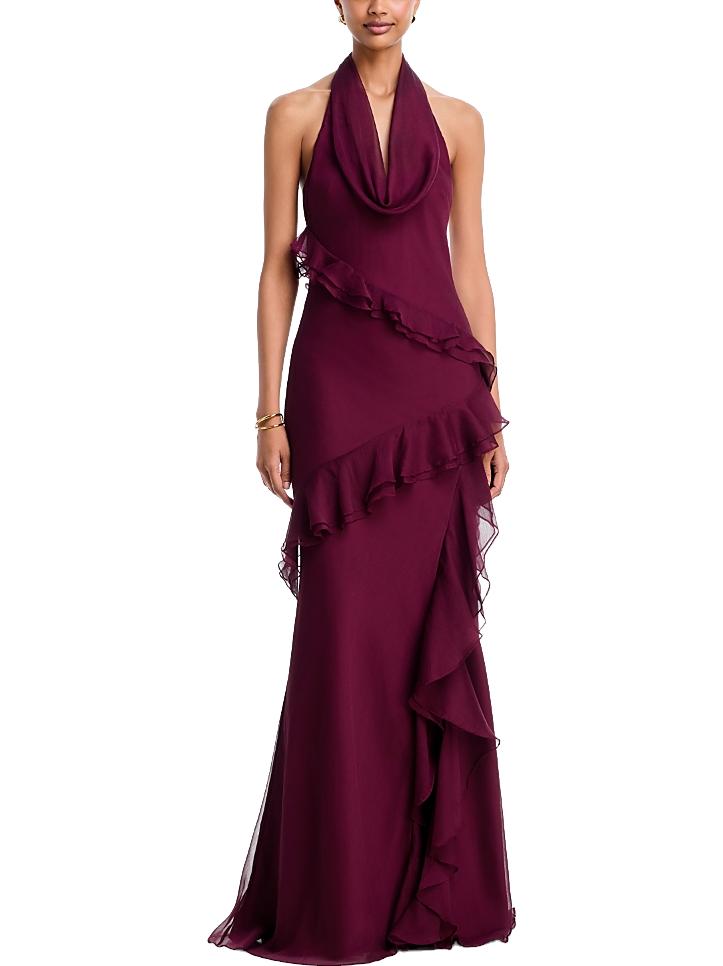 AMUR Marisol Cowl Neck Gown